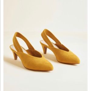 Modcloth | Shoes | Modcloth Bc Footwear Added Interest Slingback Heel ...